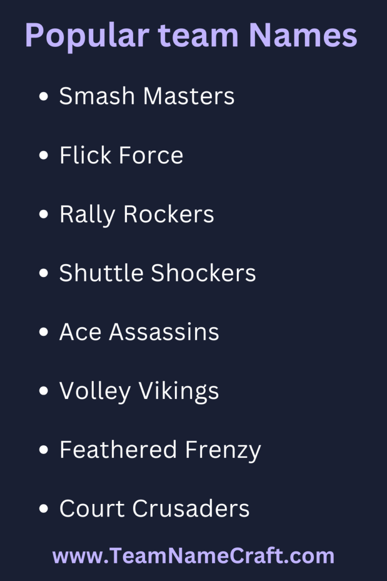 200+ Best Badminton Team Names - Team Name Craft