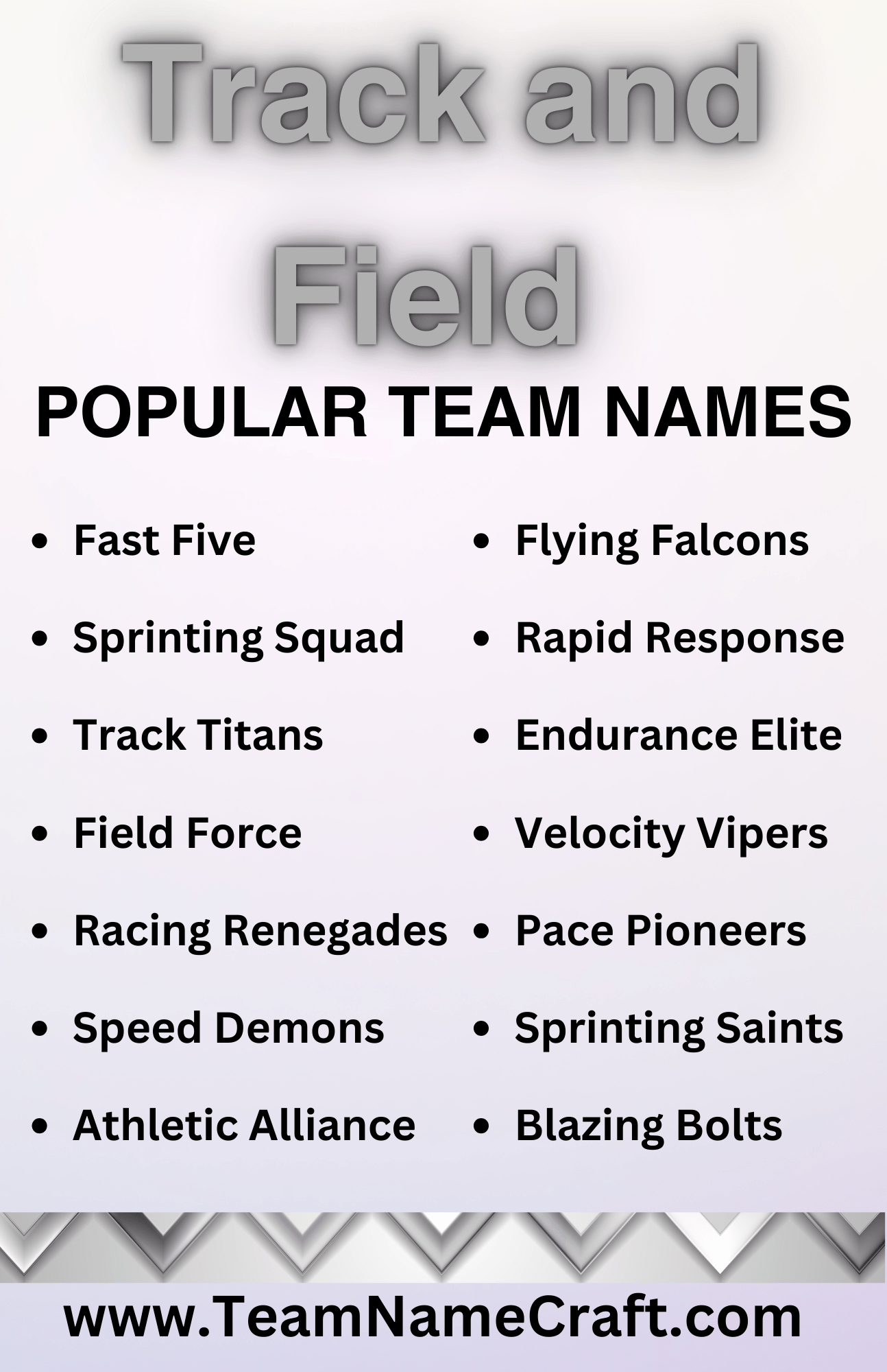 220+Track and Field Team Names - Team Name Craft