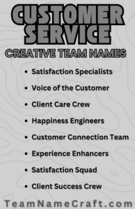 250+ Creative Customer Service Team Names to Inspire Your Support Squad ...