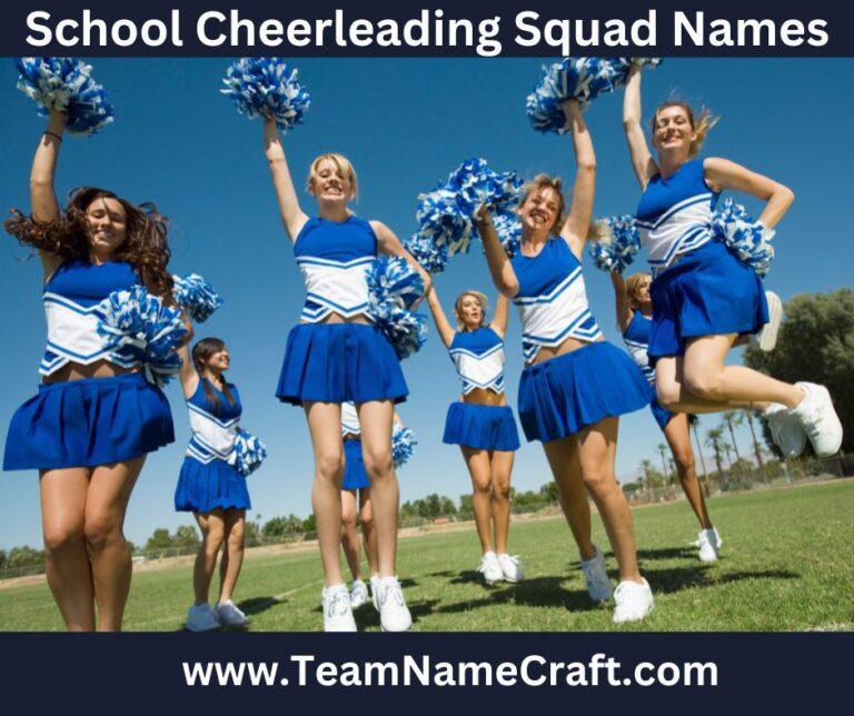 650+ Funny and Inspiring School Cheerleading Squad Names - Team Name Craft